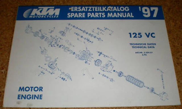 CATALOGUE DE PIÈCES Rechange / Teile-Liste KTM Moteur/Moteur 125 Vc - à ...