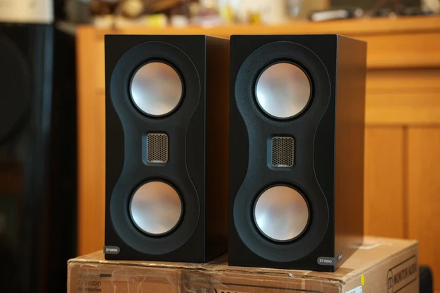 MONITOR AUDIO STUDIO Stand mount Speakers BLACK £669.70 - PicClick UK