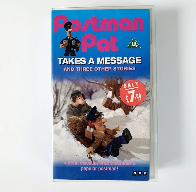 POSTMAN PAT TAKES A Message VHS Cassette Tape Inc Three Other Stories ...