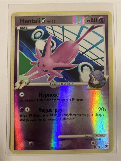 ESPEON 4 FRENCH (Mentali) Reverse Holo Pokemon Card | Rising Rivals ...