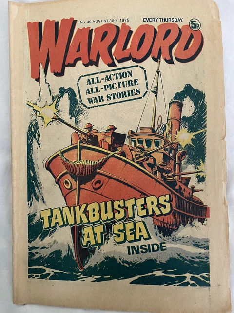 WARLORD #49 30/8/1975 Union Jack Jackson, Tankbusters DC Thompson UK ...