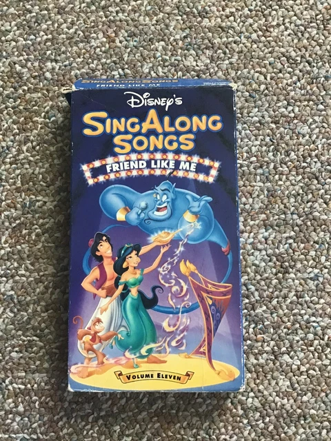 DISNEY’S SING ALONG Songs - Aladdin: Friend Like Me (VHS, 1993) $8.96 ...