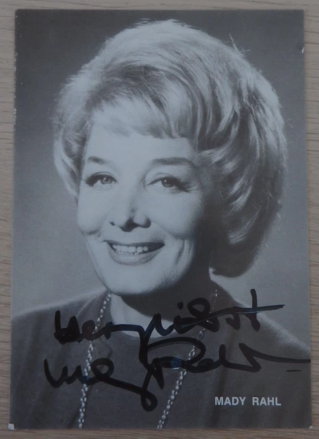 AUTOGRAMM DEUTSCHE FILM- und Theater Schauspielerin Mady Rahl (103713) EUR 5,99 - PicClick DE