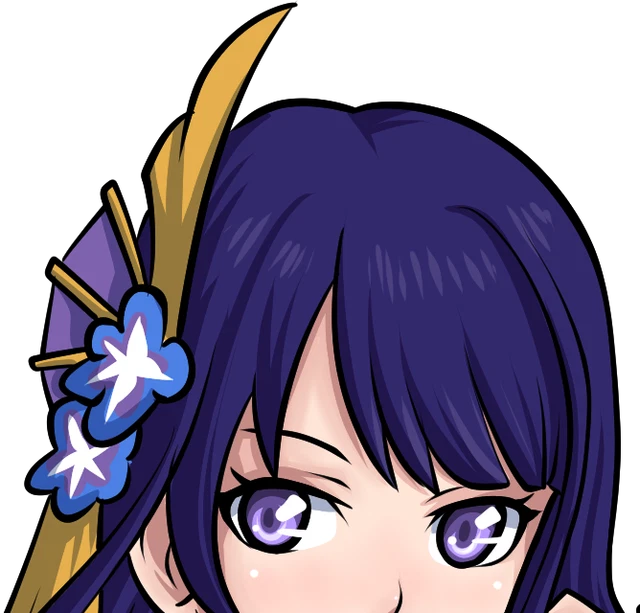 GENSHIN IMPACT RAIDEN Peeker Weatherproof Anime Sticker 6" Car Decal ...