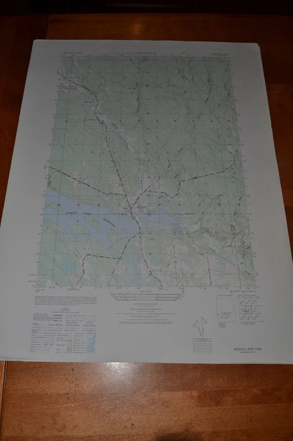 1940'S ARMY TOPOGRAPHIC map, Redfield New York Sheet 5871 III SE EUR 18 ...
