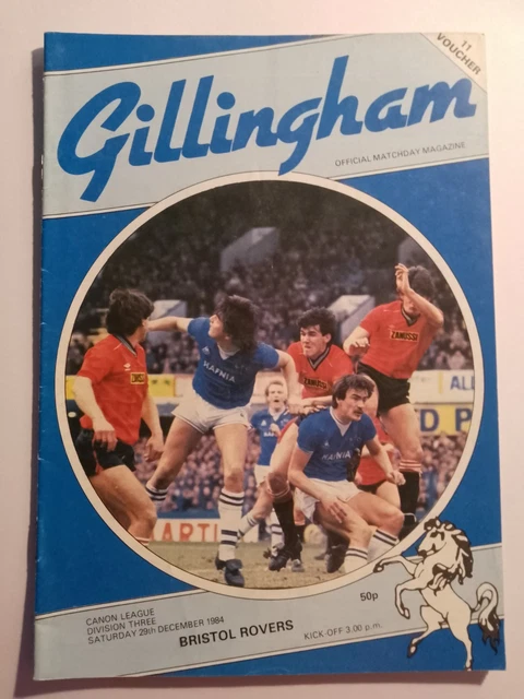 GILLINGHAM V BRISTOL Rovers, Division Three, 1984/5 £2.23 - PicClick UK