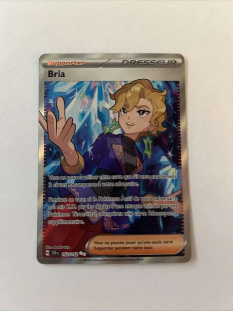 CARTE POKÉMON BRIA 163/142 - FULL ART - couronne stellaire neuf EUR 1 ...