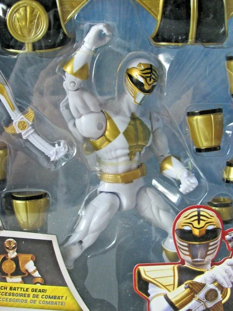 FIGURINE POWER RANGERS Super MegaForce Armored Mighty Morphin White ...
