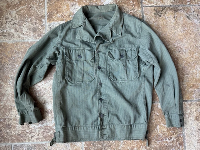 WW2 US ARMY 1st Model HBT 13 Stars Buttons Combat Shirt/Jacket Size 36 ...