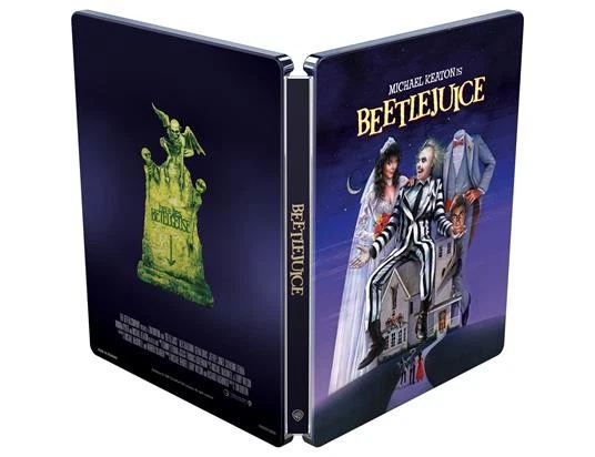 BEETLEJUICE STEELBOOK (4K UHD Blu-ray) Alec Baldwin Catherine O'Hara ...