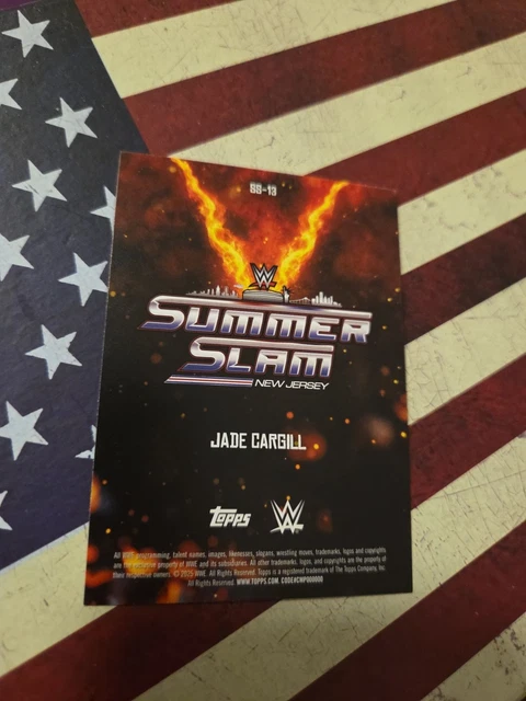 TOPPS WWF WWE Summerslam 2025 Jade Cargill Exclusive Wrestling Trading ...
