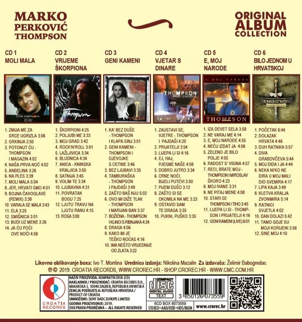 MARKO PERKOVIC THOMPSON Original Album Collection (Cd) EUR 34,70 ...