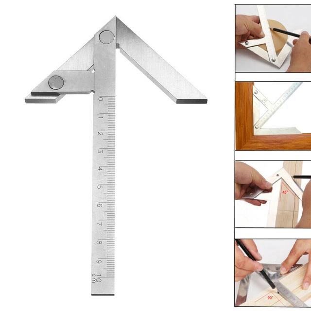 CENTERING ANGLE 100X70MM Square Gaging Center Marking Gauge Round Bar ...