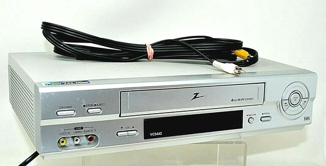 Zenith Vcs442 4-head Vcr Converter Zenith VCS442 4-Head Hi-Fi Stereo ...