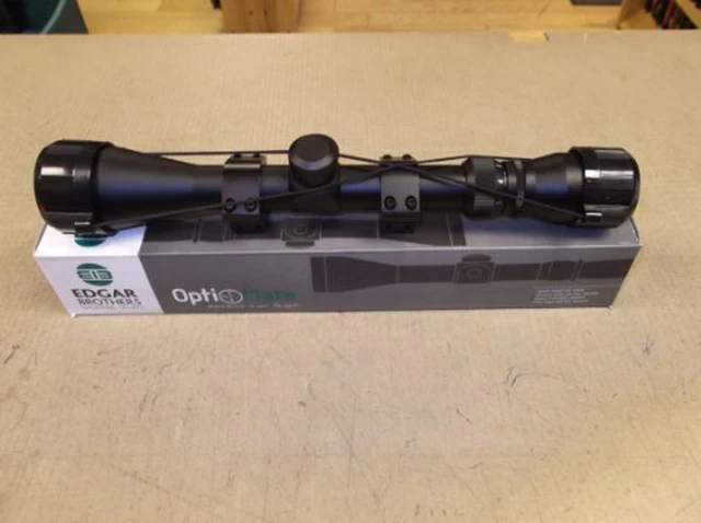 EDGAR BROTHERS OPTI Mate 3-12x50 Rifle Scope with Free 9-11mm Mounts £ ...