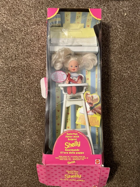 VINTAGE MATTEL BARBIE Eatin Fun Shelly Kelly Doll 1997 With Box £13.20 ...