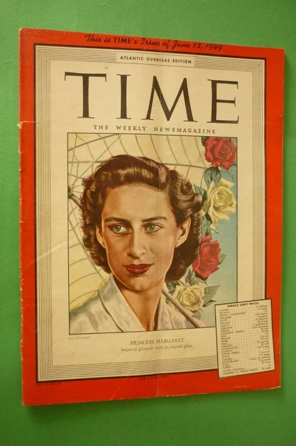 TIME MAGAZINE JUNE 13 1949 princess MARGARET england in Paris and Capri ...