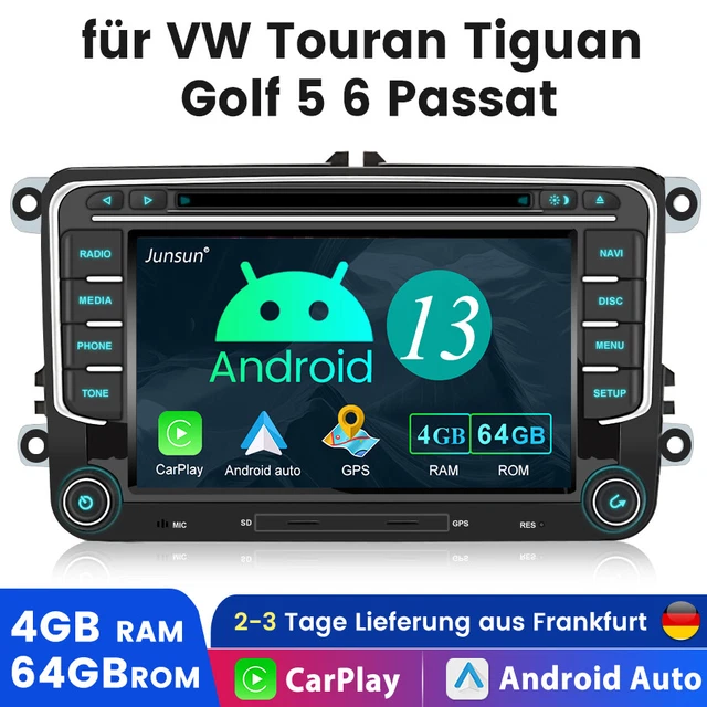 ANDROID 13.0 AUTORADIO GPS Navi Für VW Passat Golf 5/6 Polo Sharan T5 4 ...