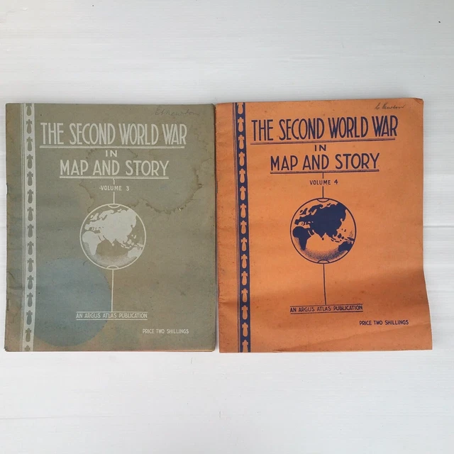 THE SECOND WORLD War in Map and Story Volume 3 & 4 Argus Atlas ...
