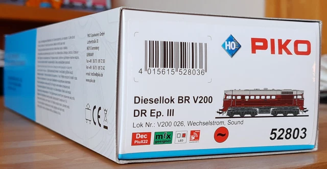 PIKO H0 52803 AC Diesellok DR V200 026 - digital Sound EUR 229,00 ...