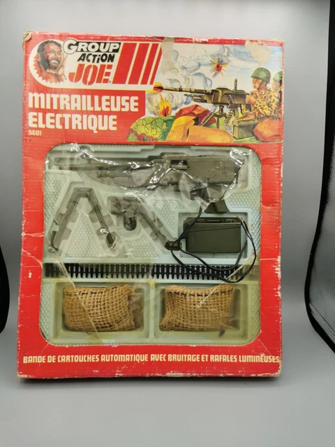 ACTION JOE MITRAILLEUSE Electrique 5601 - Hasbro Ceji Action Geyper Man ...