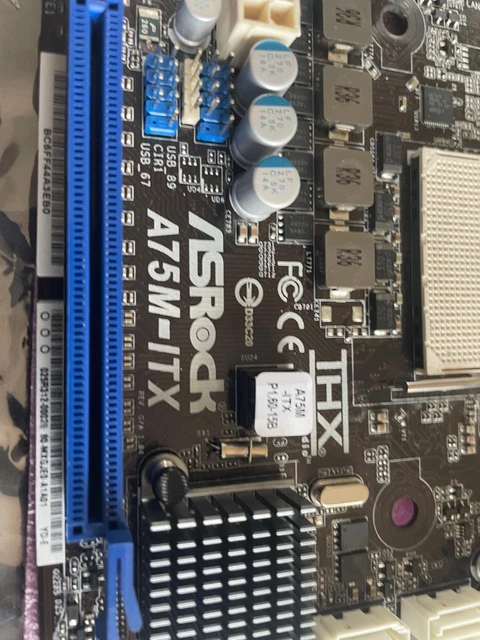 ASROCK A75M ITX motherboard - FM1 socket, PCIE, LAN £21.48 - PicClick UK