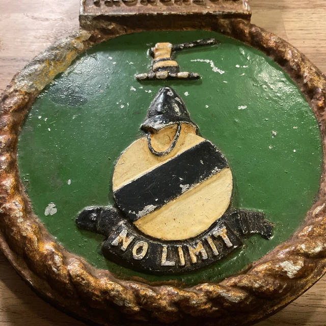 VINTAGE HAND PAINTED Royal Navy, Hms Truncheon Ww2 Submarine Alloy ...