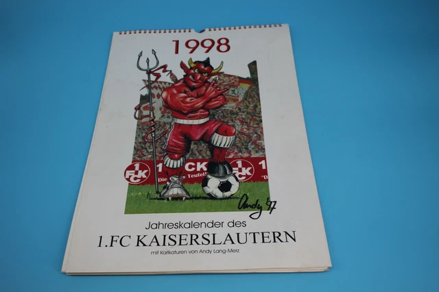 [5153]KAISERSLAUTERN FCK JAHRESKALENDER 1998 Andy Lang-Merz Karikaturen ...