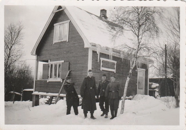 PHOTO SOLDAT ALLEMAND WW2 groupe en pause dans la neige - 2606 EUR 1,50 ...