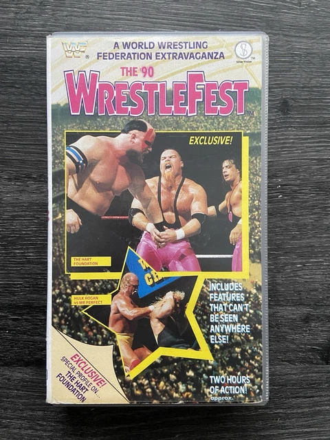 WWF WRESTLEFEST 90 VHS Wrestling Tape WWEHart Foundation Hulk Ultimate Warrior £8.99 - PicClick UK