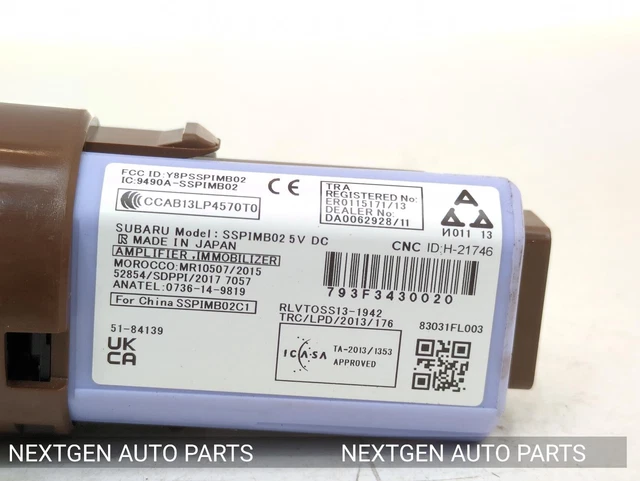 SUBARU OUTBACK 7TH Gen 12/2020-2025 Engine Start/Stop Switch Sspimb02 ...