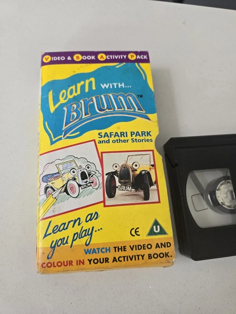 LEARN WITH BRUM VHS Safari Park & Other Stories (Series 1) 1992 RARE ...