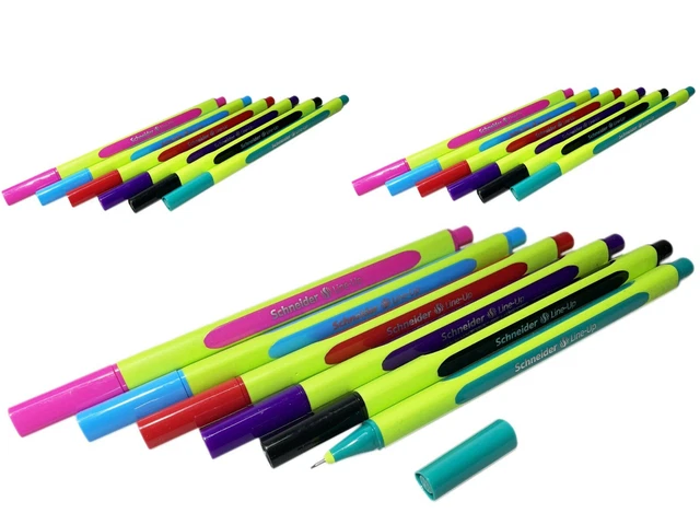 3ER SET SCHNEIDER 18x Pointe Fine Crayon 0,4 Stylo Feutre Line-Up à ...