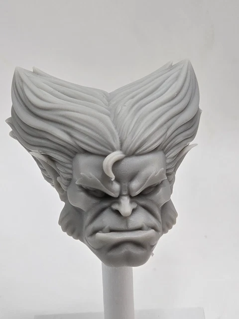 3D PRINT X-MEN 97 BEAST NORMAL HEAD 1:12 6" GI Joe Classified/Marvel ...
