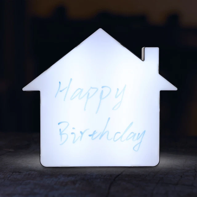 WHITEBOARD HANDWRITTEN MESSAGE Light Box Erasable Leaving Messages ...