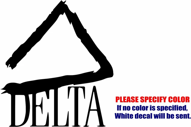 DELTA SYMBOL #10 Graphic Die Cut decal sticker Car Truck Boat Window ...