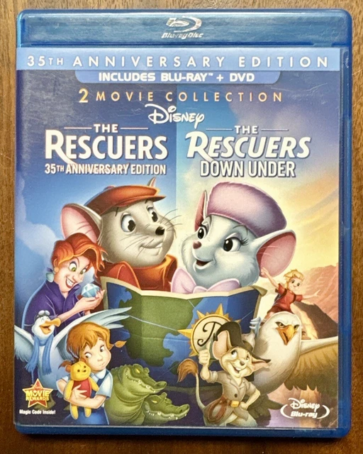 THE RESCUERS / The Rescuers Down Under (35th Anniversary Edition) (Blu ...