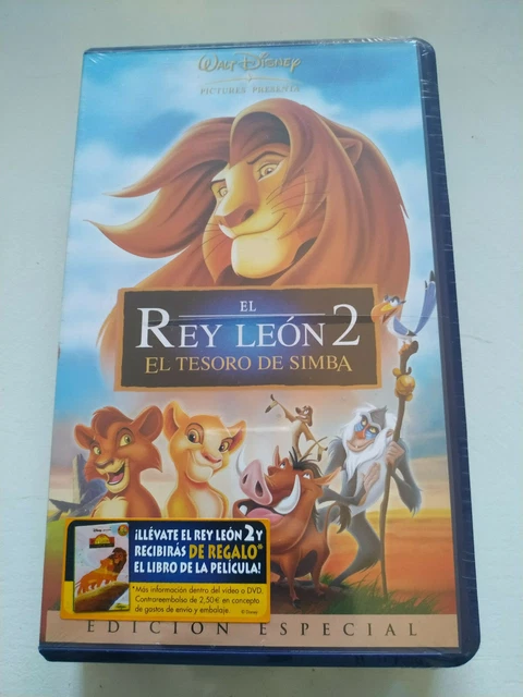 El Rey Leon 2 El Tesoro De Simba Walt Disney Vhs Cinta Tape Español