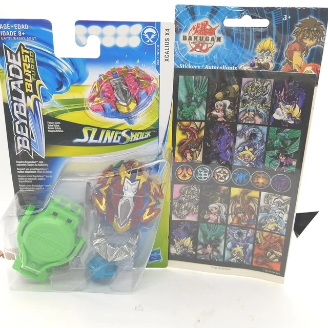 BEYBLADE BURST TURBO Sling Shock Xcalius X4 Excalibur & Bakugan ...