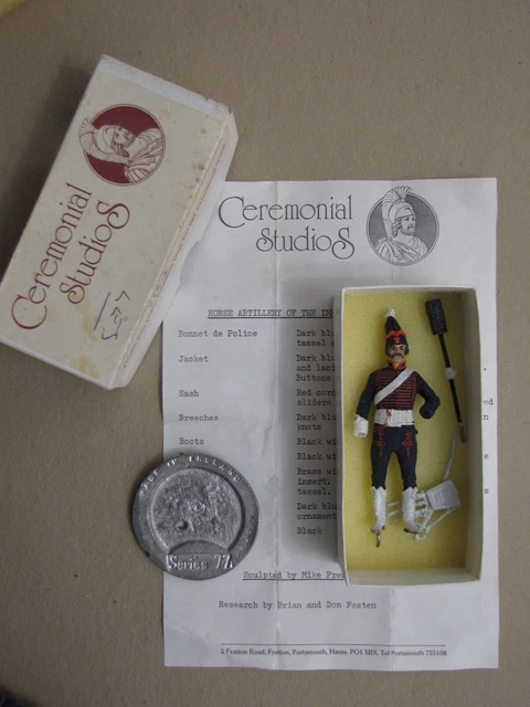 VINTG NAPOLEONIC HORSE ARTILLERY IMPERIAL GUARD MODEL FIGURE Mike ...