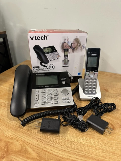 VTECH CORDLESS/CORDED CS6949 Digital Answering System Dect 6.0 ...