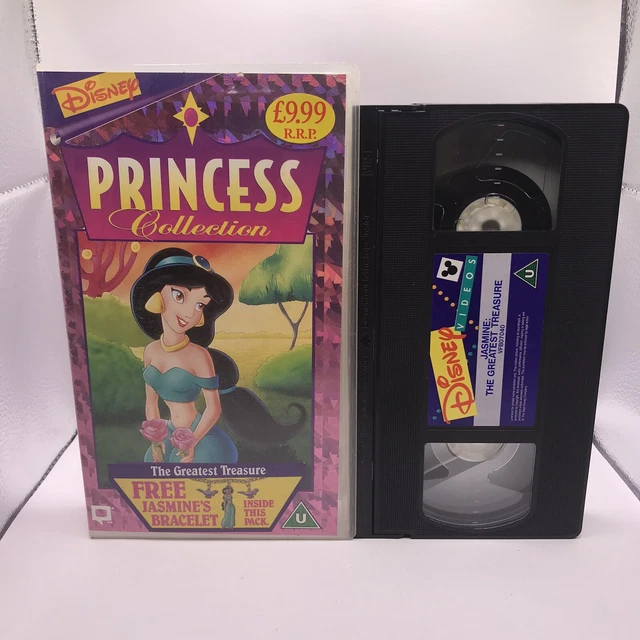 DISNEY PRINCESS COLLECTION - Vhs Video - Jasmine The Greatest Treasure ...