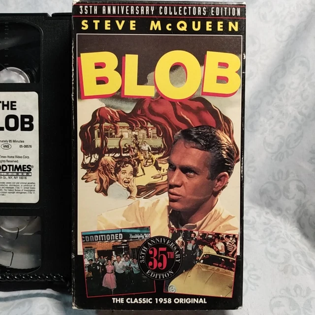 THE BLOB 35TH Anniversary VHS Tape Scifi Horror Steve McQueen £4.66 - PicClick UK