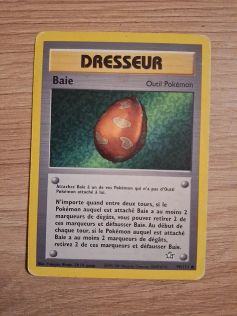 CARTE POKÉMON BAIE 99/111 Neo Genesis Berry Wizards EUR 1,00 - PicClick FR