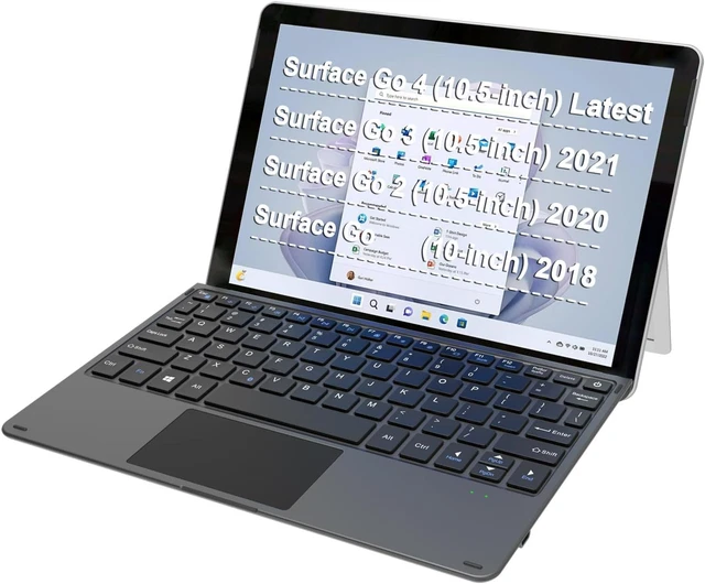 MICROSOFT SURFACE GO Type Cover, Ultra-Slim Portable Bluetooth Wireless ...