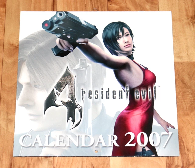 2007 RESIDENT EVIL 4 Very Rare German Calendar Capcom Ada Wong GameCube ...
