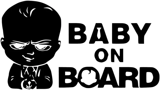 BOSS BABY ON Board Decal 20cm - BABY-018 £2.99 - PicClick UK