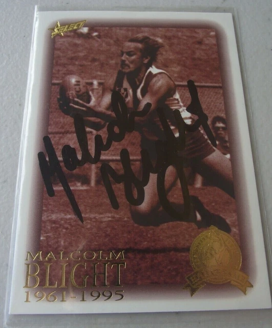 AFL MEMORABILIA SIGNED Malcolm Blight Hall Of Fame Card $39.99 ...