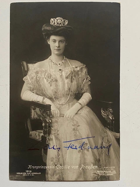 PRINZ LOUIS FERDINAND v Preußen -Adel- original Autograph - Größe 16x 9 cm EUR 60,00 - PicClick DE