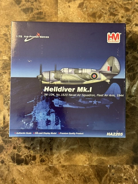 HOBBY MASTER HA2205 Helldiver MK.1 JW-104 No.1820 Naval Air SQN Flotte ...